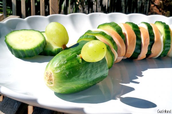 Rezepte für Kinder: Gurkenschlange - Cuchikind